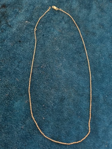 10CT YELLOW GOLD - 45cm - FINE GOLD CHAIN | eBay Australia