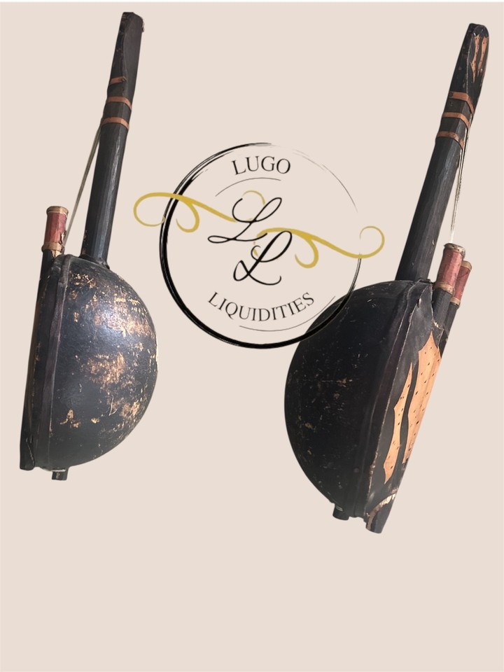 Vintage Artisan Created West African Calabash Kora Handmade String ...