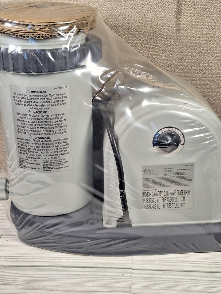 New Sealed INTEX Pool Pump Model 635T Krystal Clear System Cartridge ...