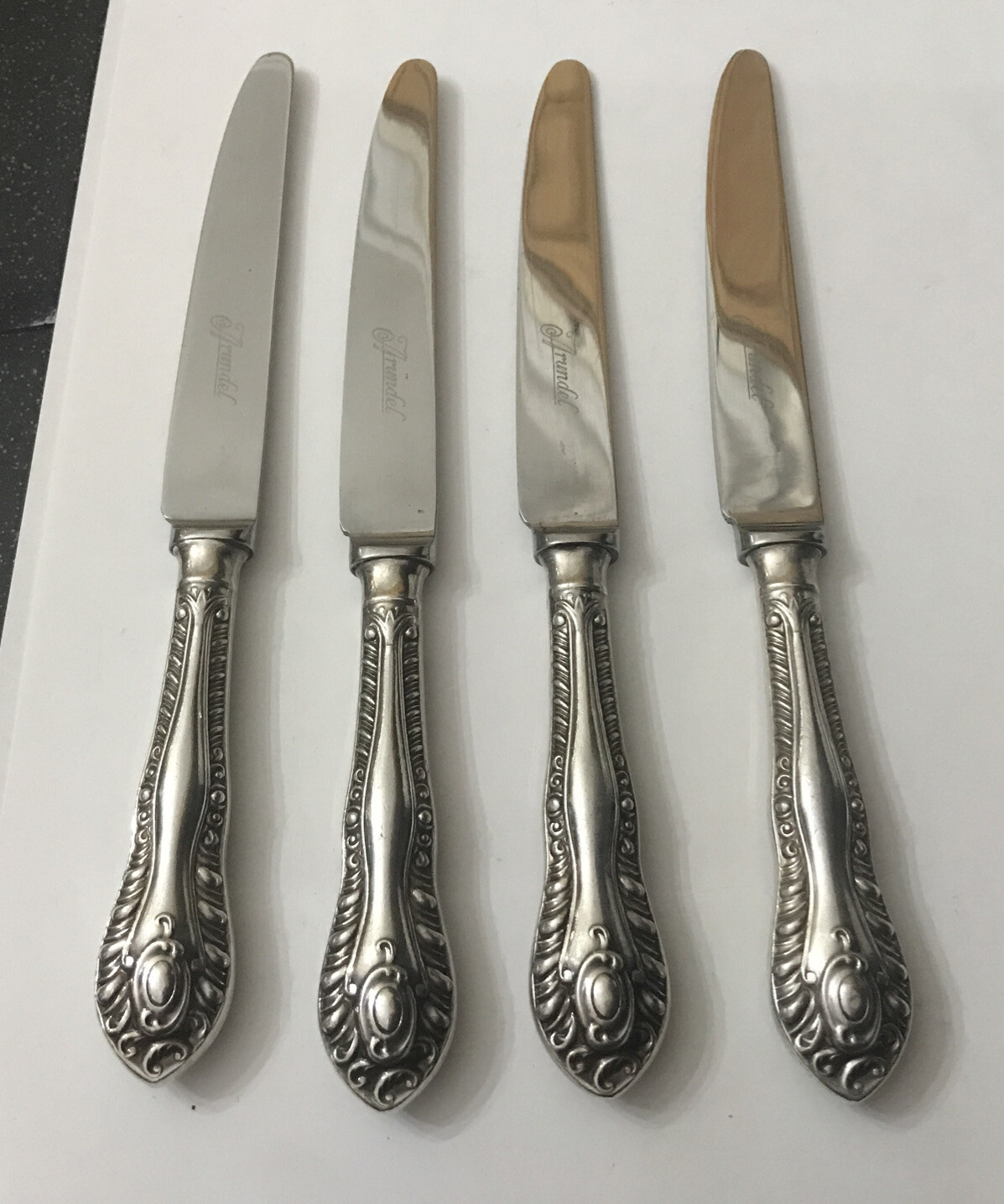 Vintage 4 X Arundel GADROON Silver Plate EPNS 21.5cm Table Dinner ...