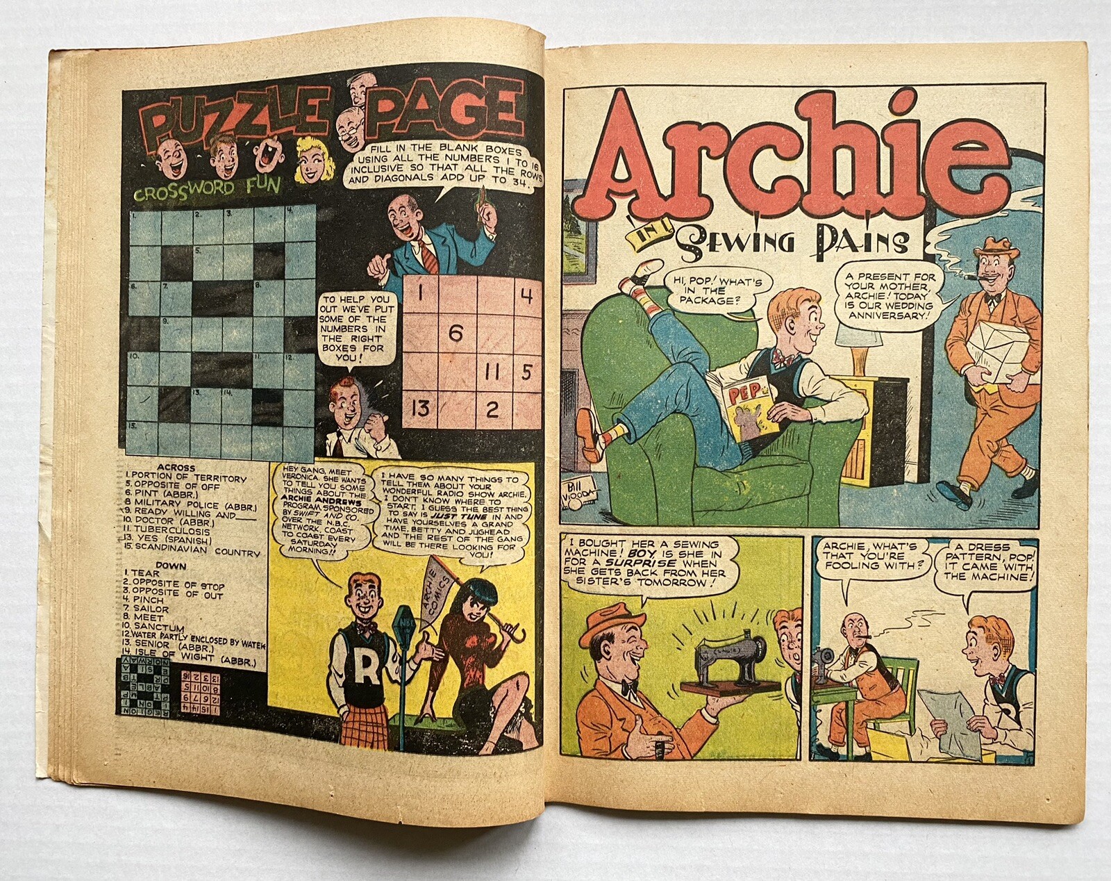 Archie Comics #32 1948 2 Men in Drag Betty Veronica HTF Ice Cream ...