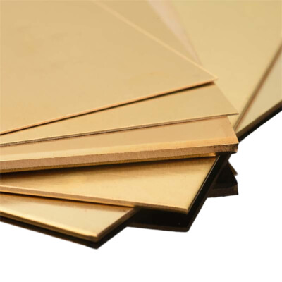 H62 Solid Material Natural Brass Sheet Metal Guillotine Cut 0.5mm To ...