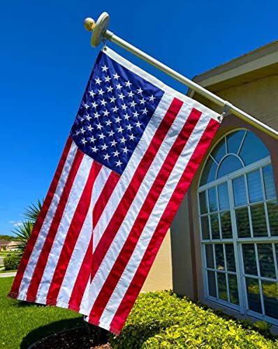 American Flag for 3x5 FT Outdoor US Flags Made in USA Embroidered Stars ...