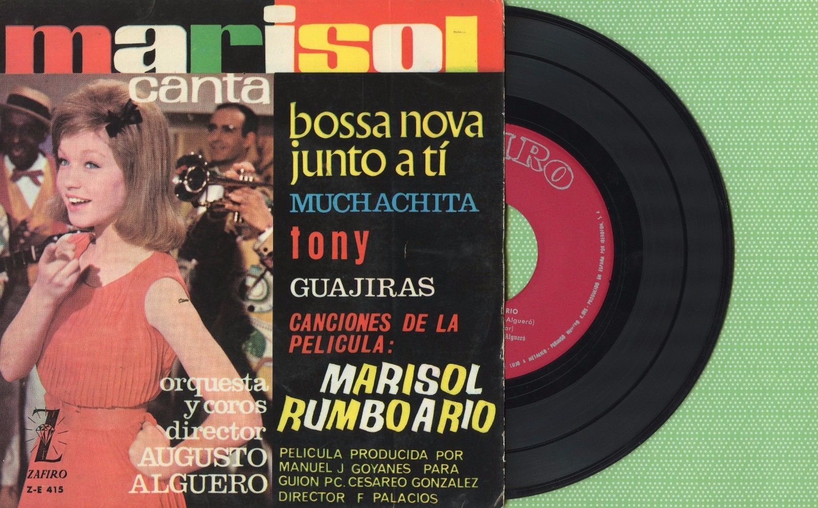 MARISOL / Rumbo A Rio - Bossa Nova / ZAFIRO Z-E 415 Pressing Spain 1963 ...