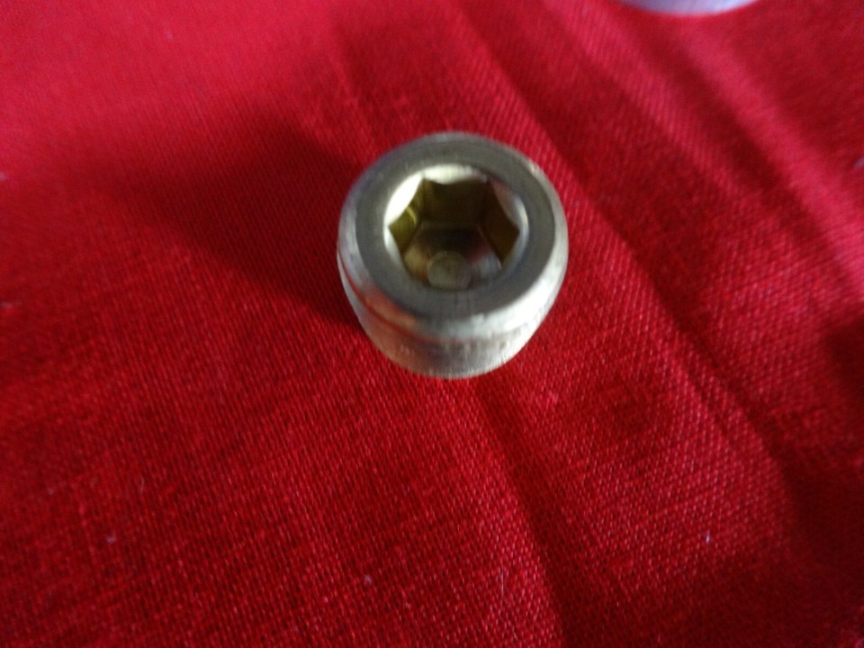 Aluminum Bung Drain Plug w/Brass Plug Pontoon Boat Vessel Gas Tank Oil ...