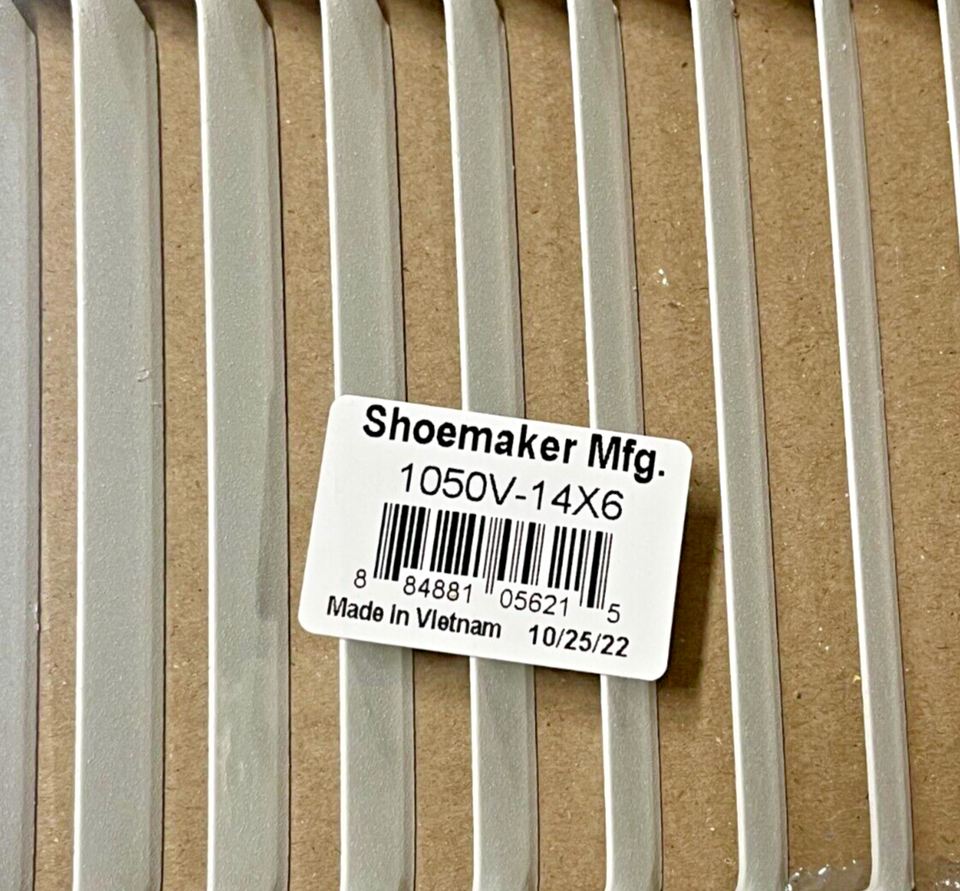 New Lot of 19 Shoemaker 1050V-14x6 Baseboard Return Air Grille | eBay
