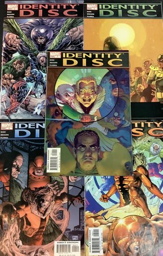 IDENTITY DISC #1 - 5 COMIC BOOK LOT FULL SERIES MARVEL SUPER VILLAINS ...