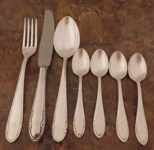 Homag Germany Set of 7 Spoons Fork Rostfrei Vintage Silverplate ...