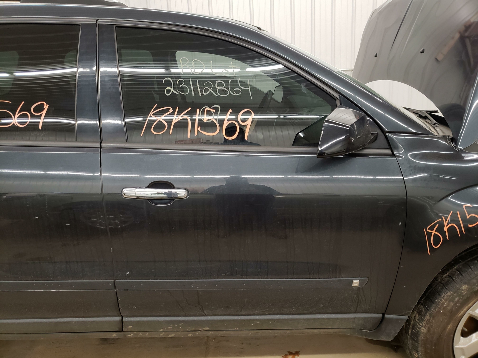 2007 SATURN OUTLOOK POWER FRONT PASSENGER DOOR DARK SPIRAL GRAY PAINT ...