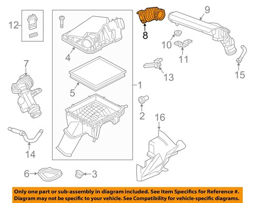 GM OEM 14-19 XTS EngineTransaxle Air Intake-Rear Duct 22831204 | eBay