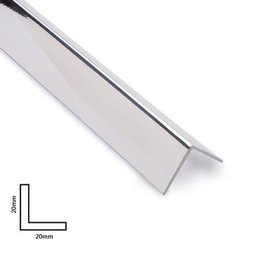 Chrome External Corner - Bathroom Cladding Finishing Trim - Plastic ...
