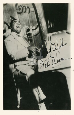 Fats Waller -- Signed Vintage Photo Postcard Copy | eBay