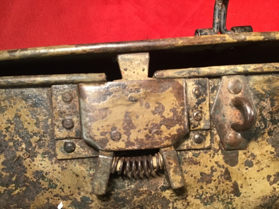 WW1 WW2 Original Paint British Army Military Lewis Machine Gun Ammo Box ...