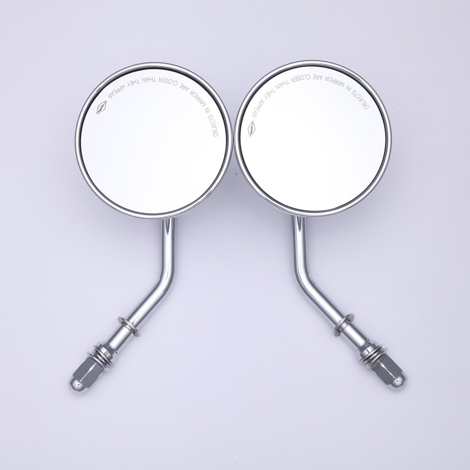 Chrome Round Rear View Side Mirrors For Mg TD TC TF TB TDC Midget ...