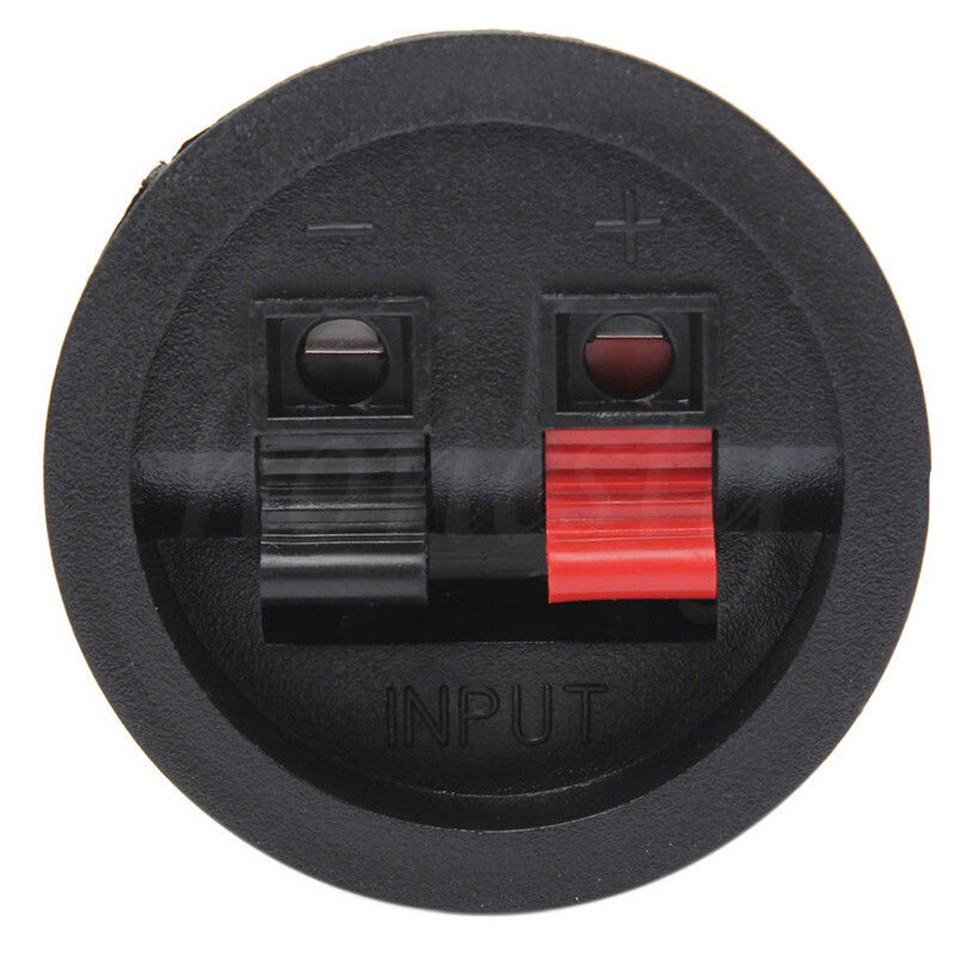 Round Flush Sub Speaker Box Terminals Wire Binding Post Push Springs ...