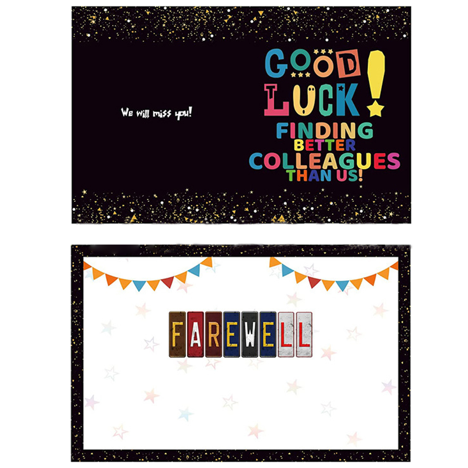 Good Luck Card for Coworkers Coworker Farewell Gift Foldable Farewell ...