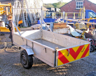 ALL STAINLESS STEEL TRAILER 2550 X 1380 TOP QUALITY WITH BRAKES ...