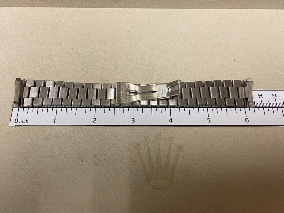 Original Rolex 18k White Gold Diamond 20mm Band 8385 Day-Date ...