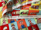 1 yard VTG MODA FUNKY MONKEY sock monkey COTTON QUILTING FABRIC | eBay