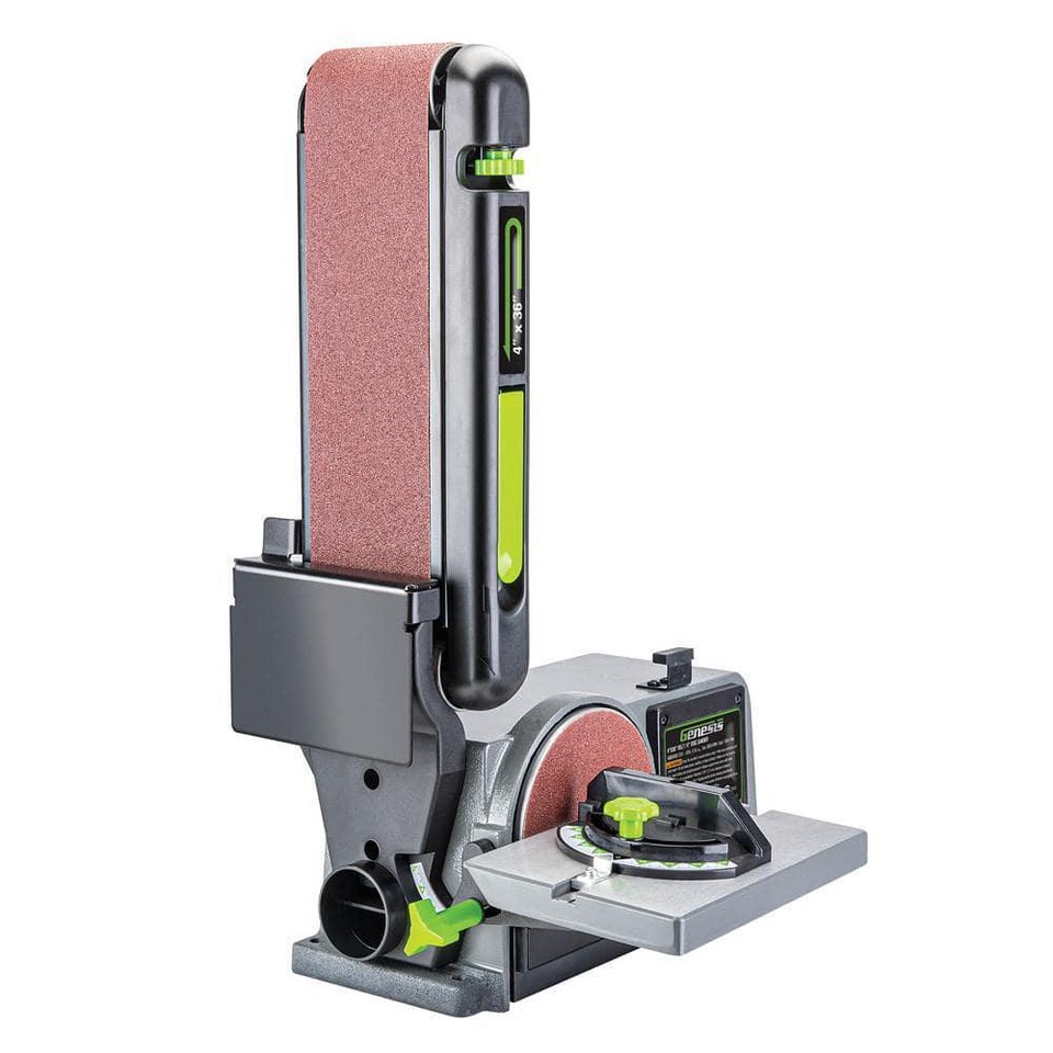 GENESIS Belt 4 in. x 36 in. and 6 in. Disc Combination Sander 4.3 Amp ...