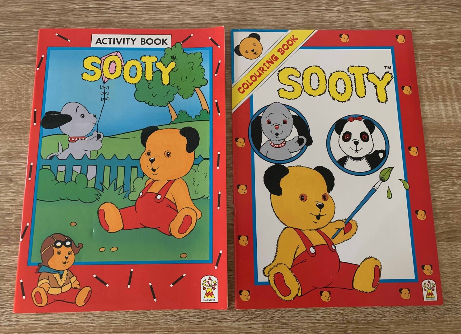 2 x Sooty & Sweep Activity And Colouring Books NOS Rare 1989 Never Used ...