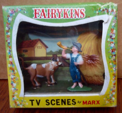MARX 1962 Fairykins TV Scenes Little Boy Blue Unused In Original Window ...