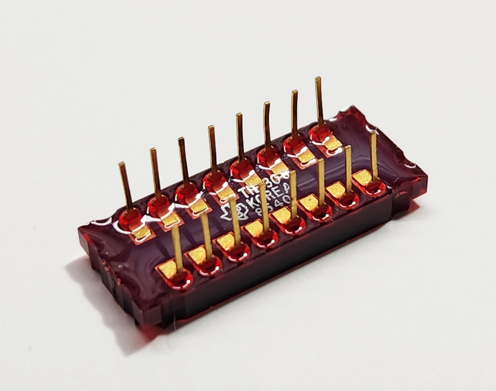 1 x TIL308 A 7 segment LED display Texas Intruments TI with Gold Pins ...