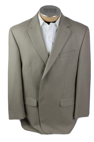 Lauren Ralph Lauren Mens Blazer 46R Tan Polyester 2 Button Single Vent ...
