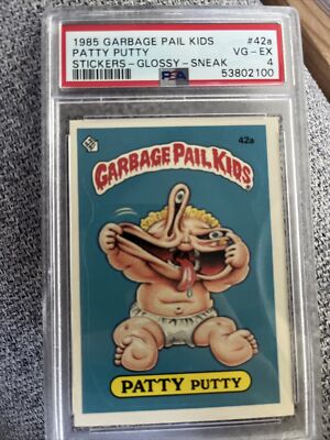 1985 Topps Garbage Pail Kids Series 2 Glossy 42a PATTY Putty PSA 4 VG ...