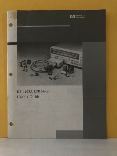 HP 04263-90001 4263A LCR Meter User's Guide | eBay