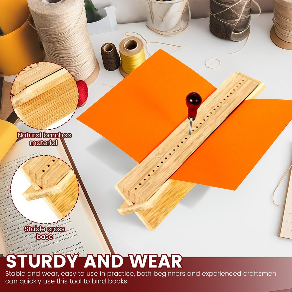 Stable Book Binding Cradle with Piercing Guide Portable Bookbinding NuzDW | eBay Australia