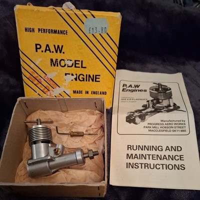 Progress Aero Works PAW 149-DS-2 boxed diesel model plane engine spares ...