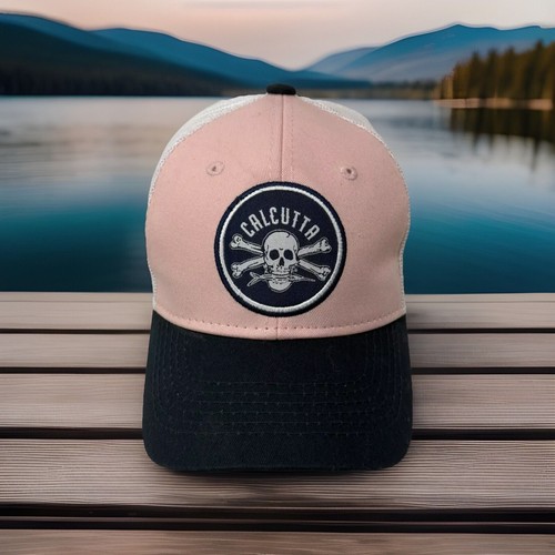 Authentic Calcutta Apparel Pink Hat Unisex One Size Adjustable Skull ...
