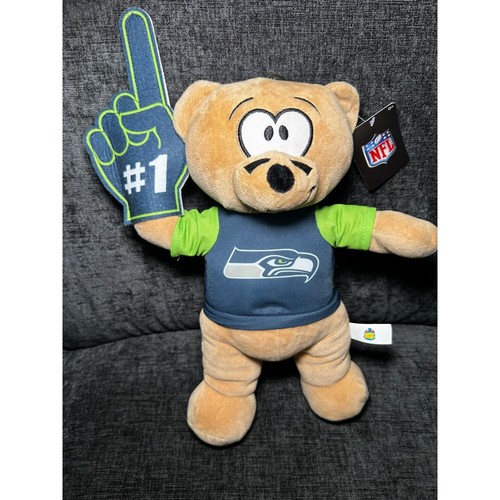NFL Seattle Seahawks Bear Plush #1 Finger Fan Stuffed Animal Good Stuff ...
