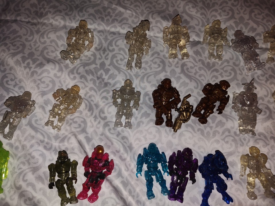 Mega Bloks Halo Translucent Active Camo Gummy Secret Rare Mini Figure ...
