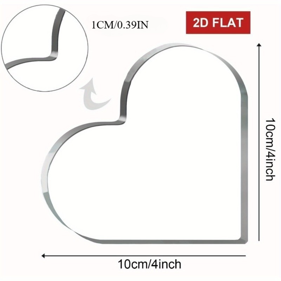 2D 1P Heart Acrylic Plaque "Friends You Choose" with Rainbow 4*4 ...
