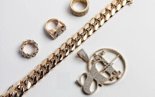 2Ct Lab Created Diamond "SNIPER GANG-SG" Name Pendant 14K Yellow Gold ...