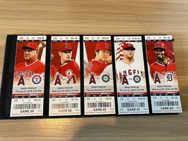 2018 Los Angeles Angels Tickets ( 5 Tickets --- All Albert Pujols Home ...