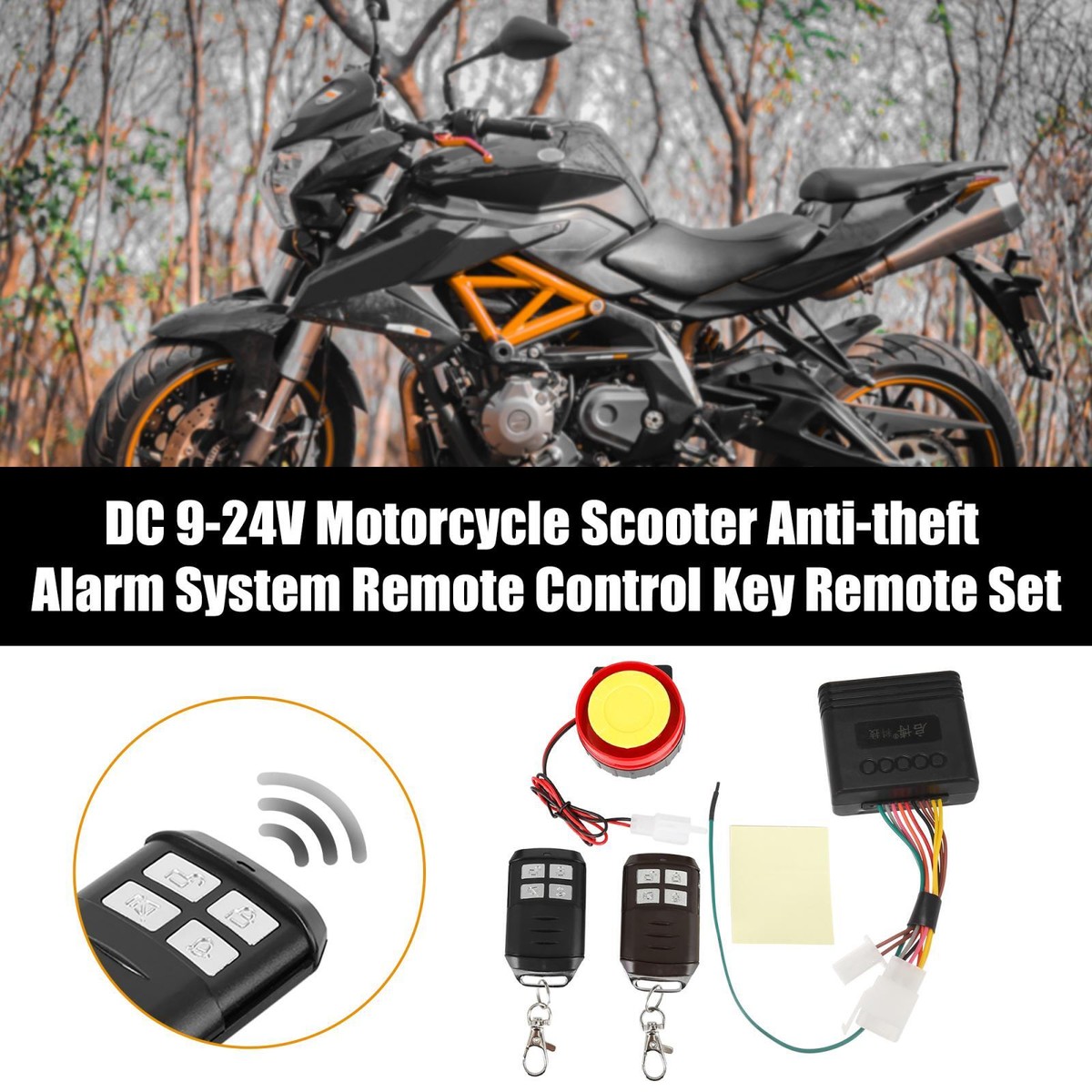 Motorcycle Security System HONDA Motorcycle Security Alarm System In