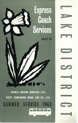 West Yorkshire Road Car & Ribble Joint Service 1962 Handbill - The Lake ...