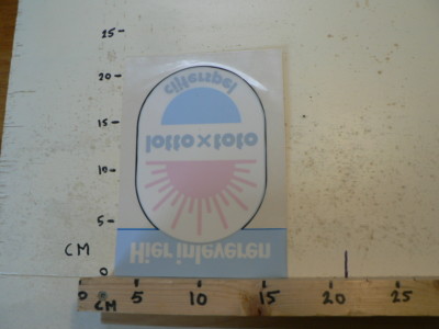 STICKER,DECAL LOTTO * TOTO CIJFERSPEL HIER INLEVEREN WINDOW LARGE 22 CM ...