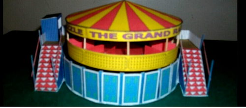 N Scale Carnival Fair Ride: Razzle Dazzle Card Model Kit Very Rare Kit ...