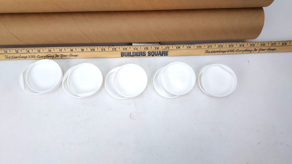 Uline S-2643 Mailing Tubes 3X24" Premium Poster With Plastic End Caps ...