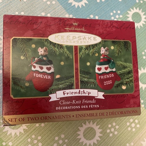 Hallmark Keepsake Ornament Friendship "Close- Knit Friends" 2000 (New ...