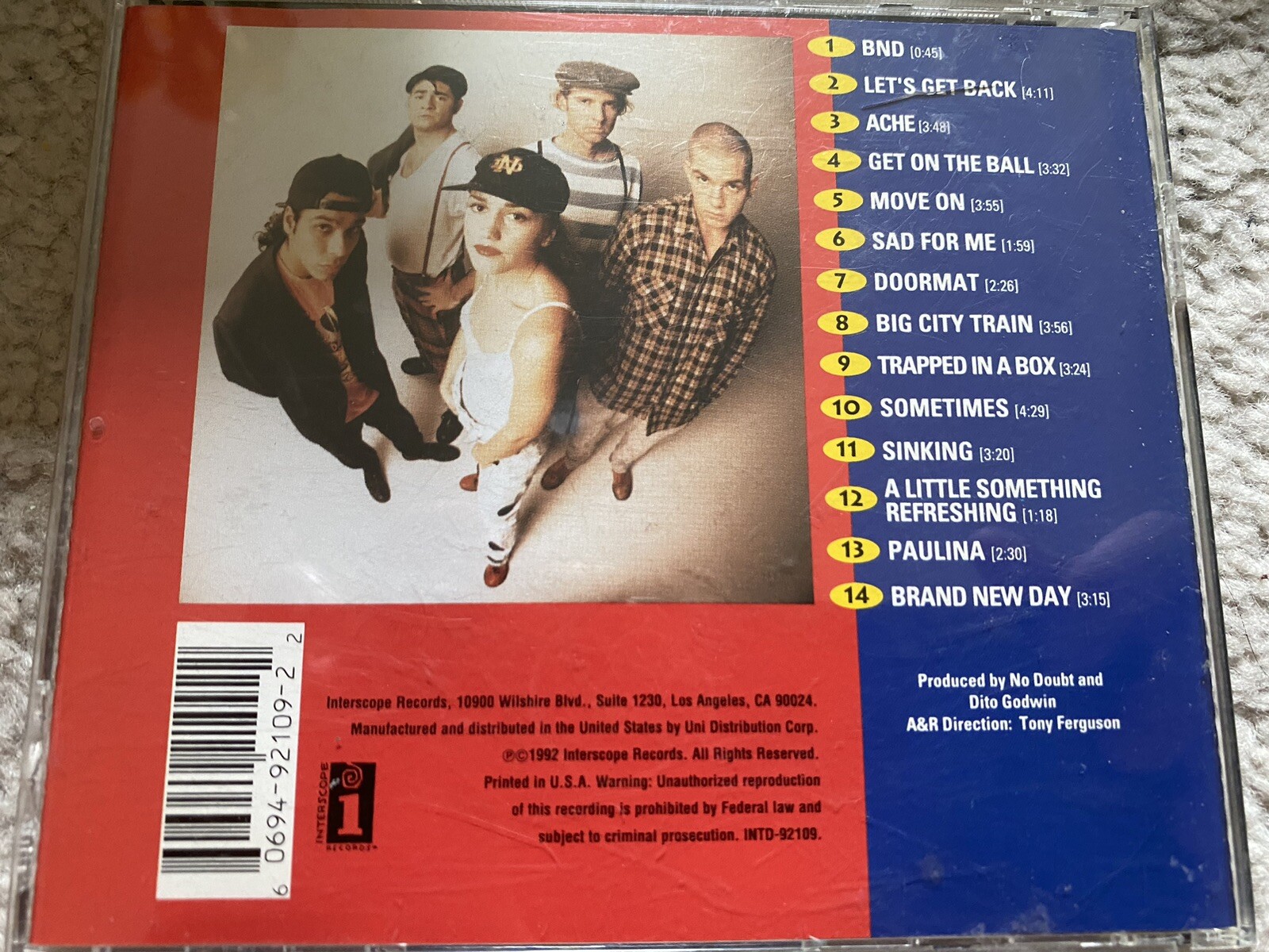 No Doubt Debut Studio Album (CD, 1992) 606949210922 | eBay