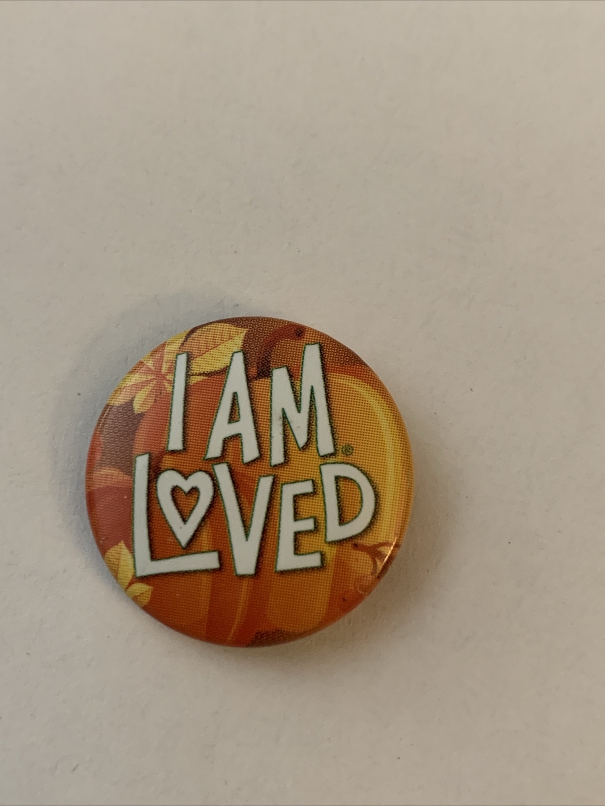 “I Am Loved” Helzberg Diamonds Orange Pumpkin Halloween Button Pin 1 ...