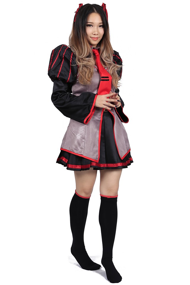 Zatsune Miku Cosplay Halloween Vocaloid Family Costume Outfit Size Kid ...