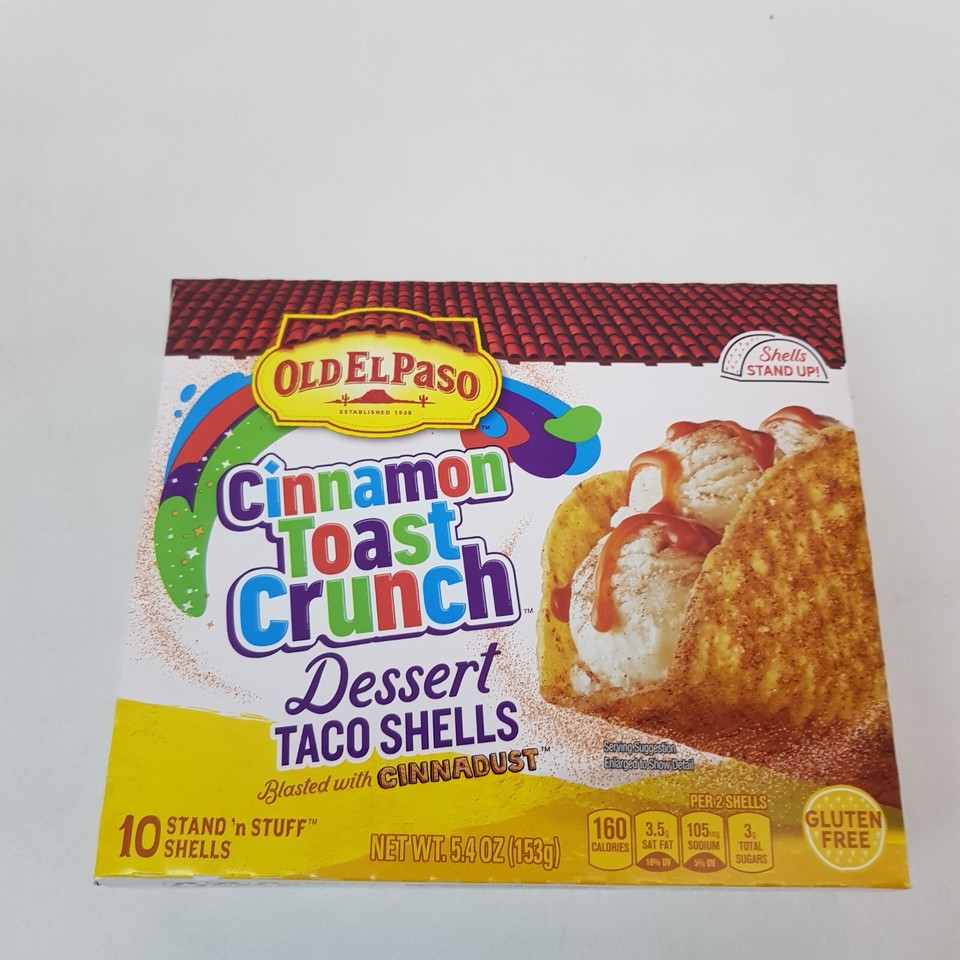OLD EL PASO CINNAMON TOAST CRUNCH 10 DESSERT TACO SHELLS 5.4OZ Best ...