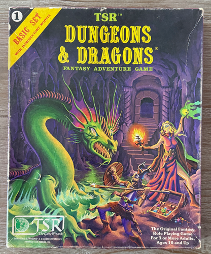 D&D Basic Set Pink Box Moldvay Dungeons & Dragons TSR 1011 ExpertBX ...