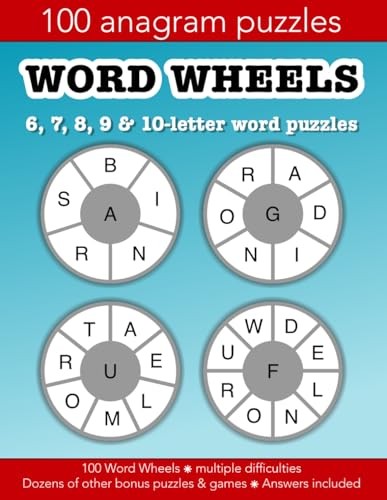 100 Word Wheel anagram puzzles: 6, 7, 8, 9 &... - Morgan, Christopher D ...